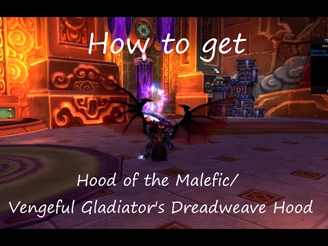 How to get Hood of the Malefic : Warlock transmog head with wings ...