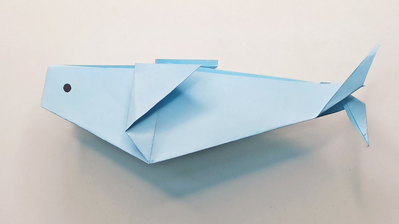 Origami Whale Easy - Paper Folding Instruction - YouTube