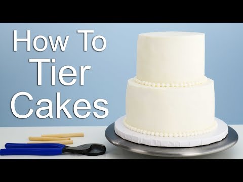 The EASIEST way to Tier a Cake!