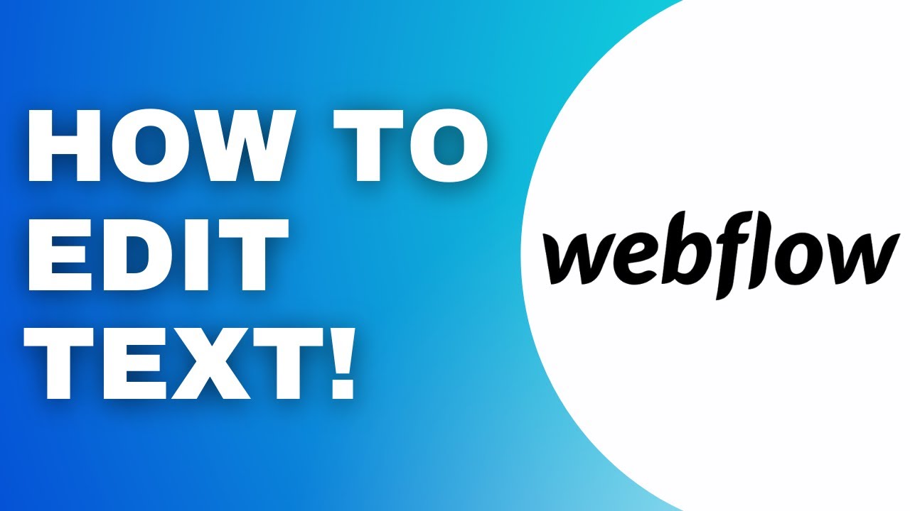 How To Edit Text In Webflow Tutorial 2023 YouTube How To Edit Text In Webflow Tutorial 2023 YouTube