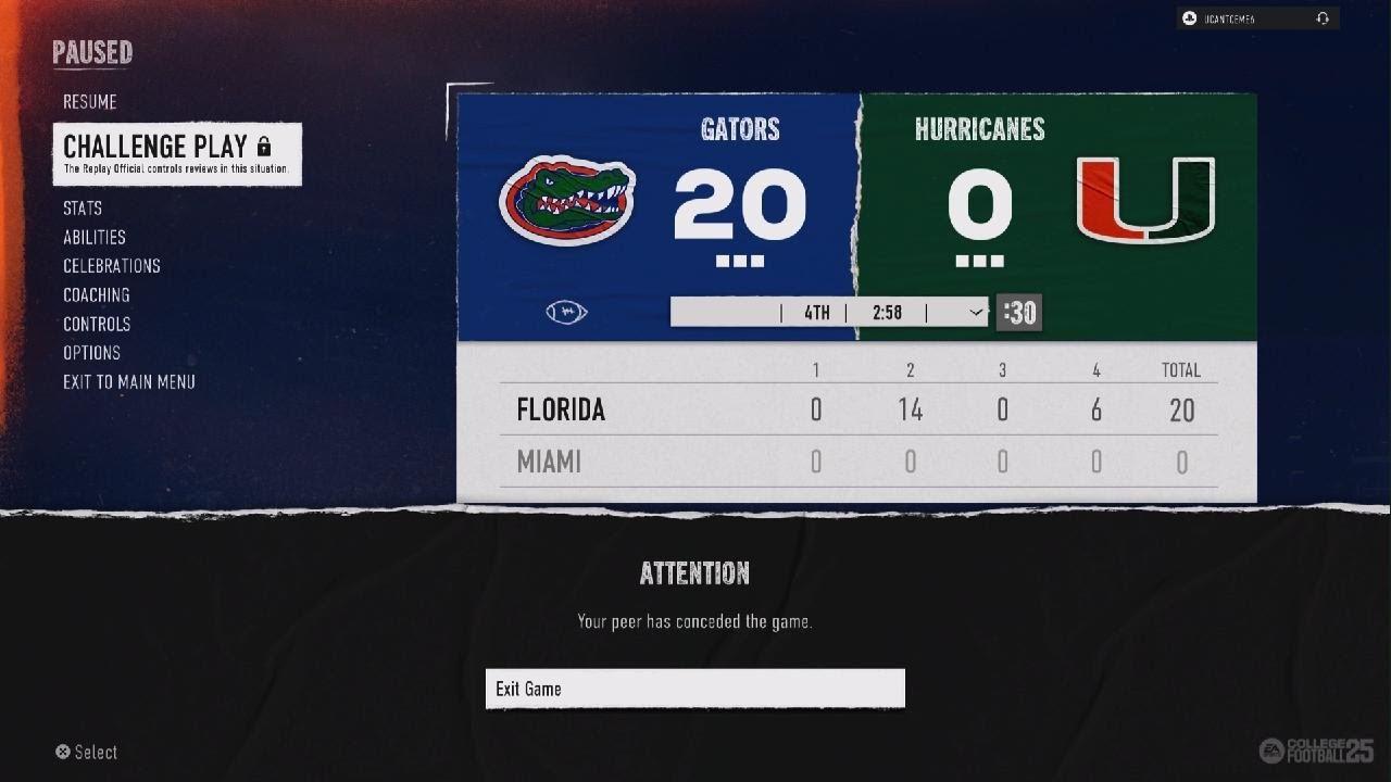 Gators beat Miami 20 to 0. - YouTube