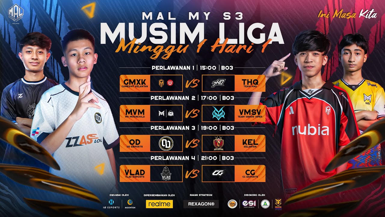 🔴LIVE | MAL MY S3 | MINGGU 1 HARI 1 🔥 - YouTube
