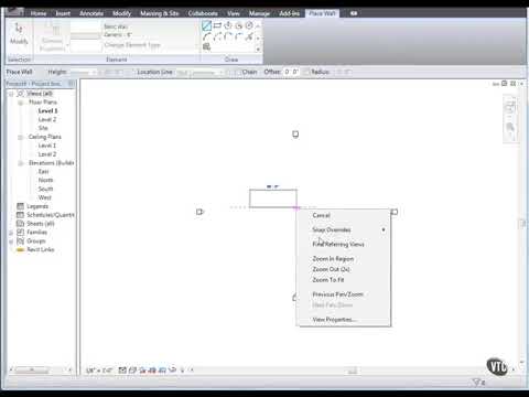 REVIT TUTORIAL FREE VIDEOS - INTRODUCTION - (01 07 Snap Settings) - YouTube