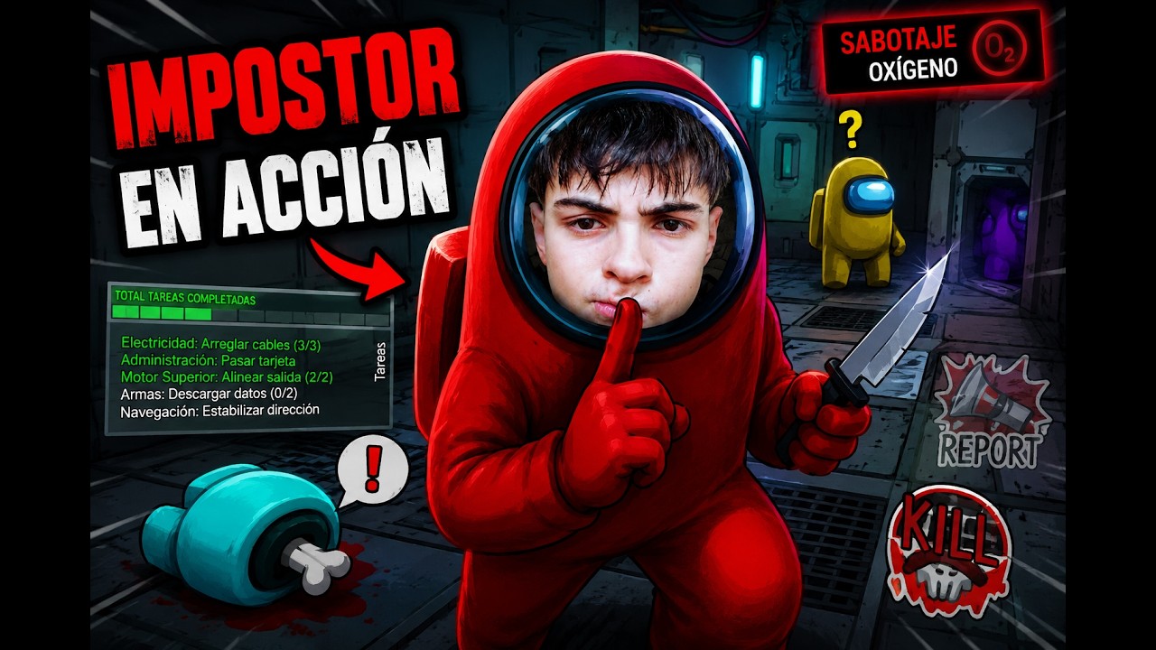 IMPOSTOR EN AMONG US SIN DEFENDERME - YouTube