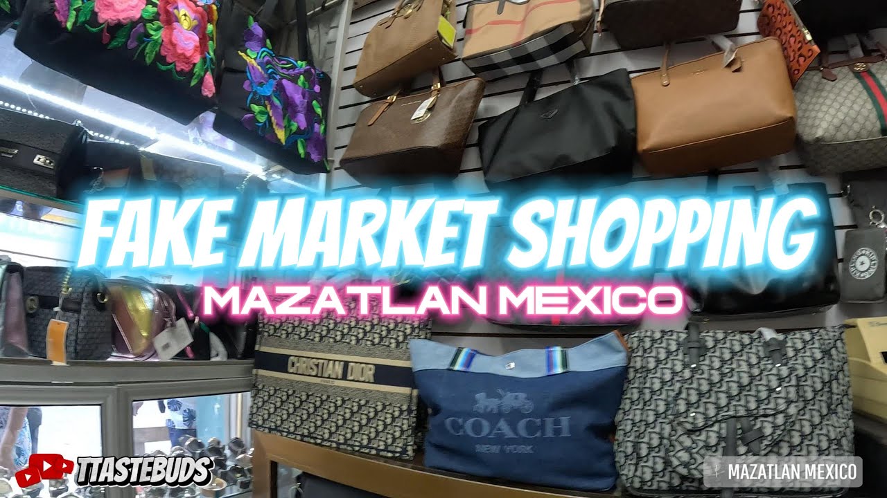 FAKE MARKET Shopping in MAZATLAN SINALOA MEXICO. Counterfeit LUIS ...