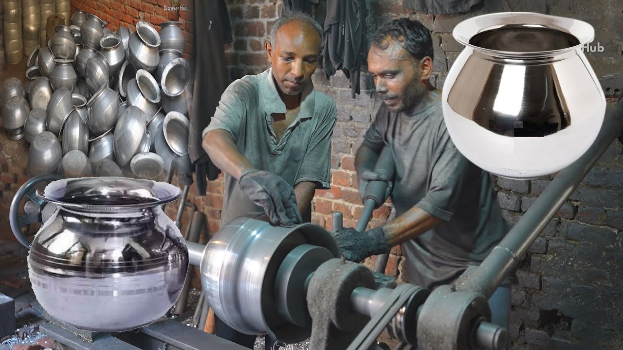 How Silver Vessels are made| Manufacturing Process Metal Item Utensils ...