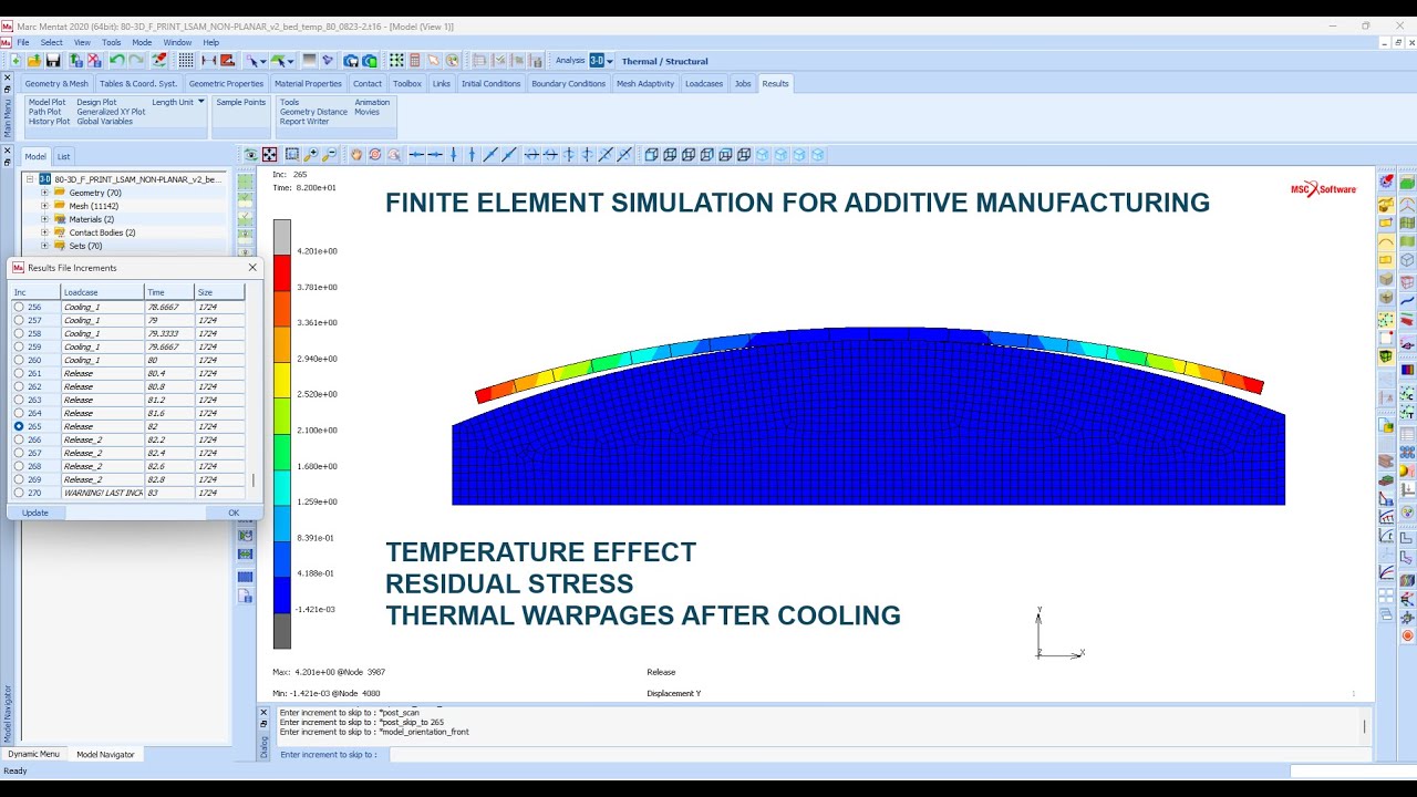 Finite element simulation of additive manufacturing process | Marc ...