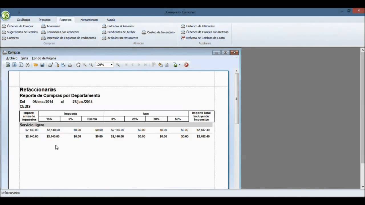 ¿Cómo generar un Reporte de Compras? - YouTube