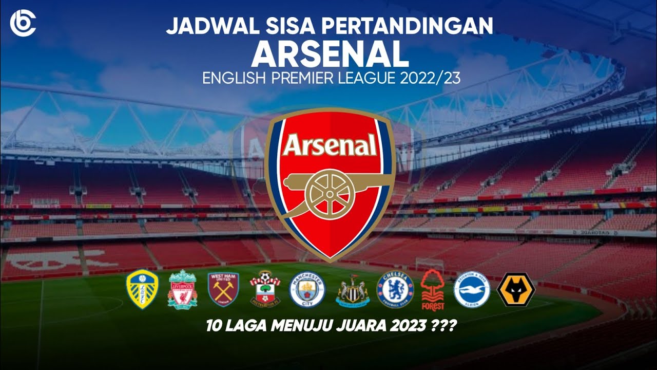 Jadwal Sisa Pertandingan Arsenal Liga Inggris 2023 - Arsenal vs ...