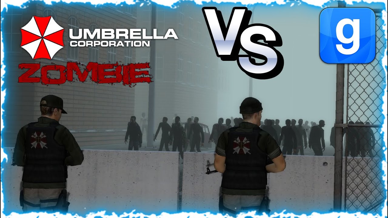 Umbrella Corp & RCPD VS Zombies SNPC Fight Garry's Mod - YouTube