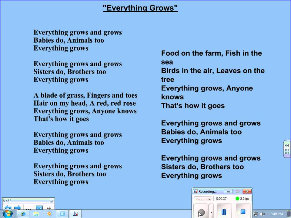 Everything Grows - YouTube
