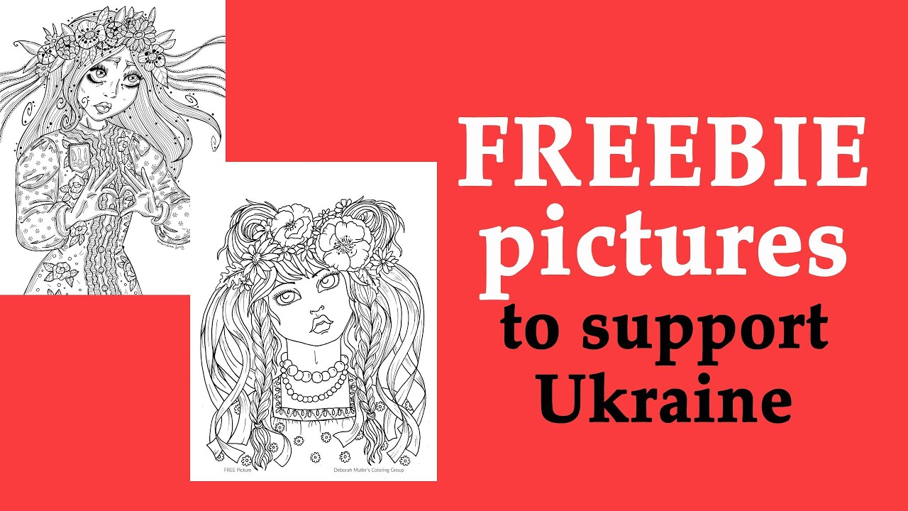FREEBIE pictures to support Ukraine #coloring #adultcoloring - YouTube