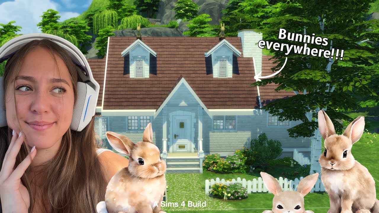 Building a bunny farm in the sims 4 | No CC - YouTube