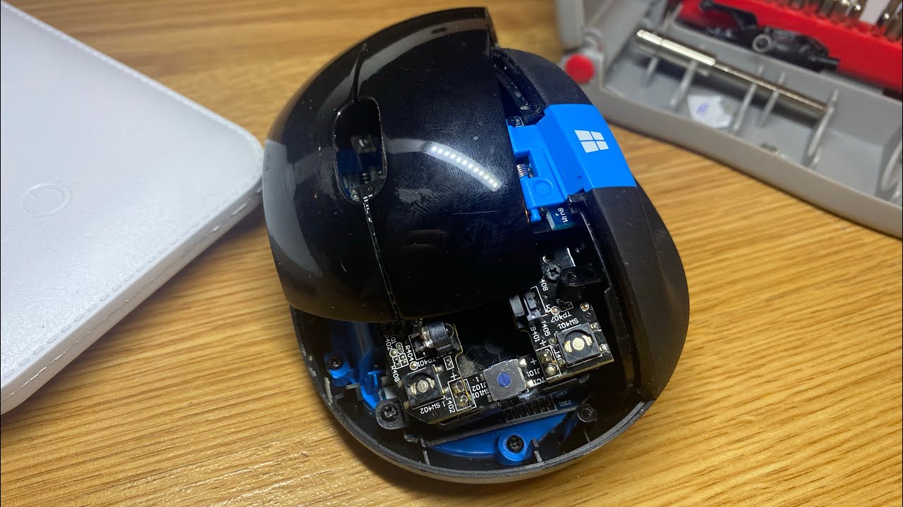 Microsoft sculpt mouse desktop repair left button , ремонт кнопки мишки ...