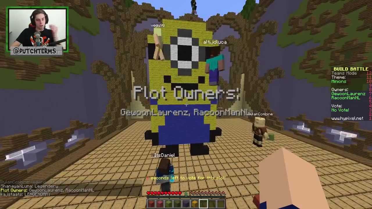 DAT IS GEEN MINION!! - Minecraft BUILD BATTLE - YouTube