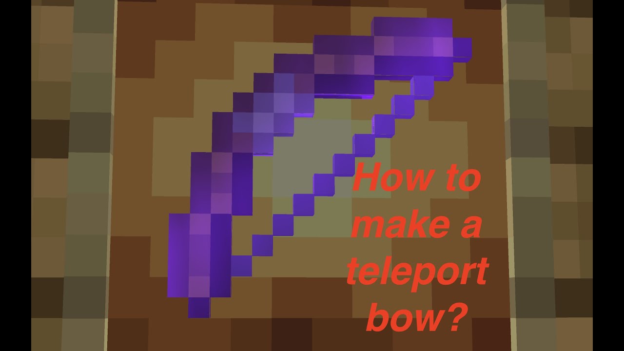 How to make a teleport arrow - YouTube