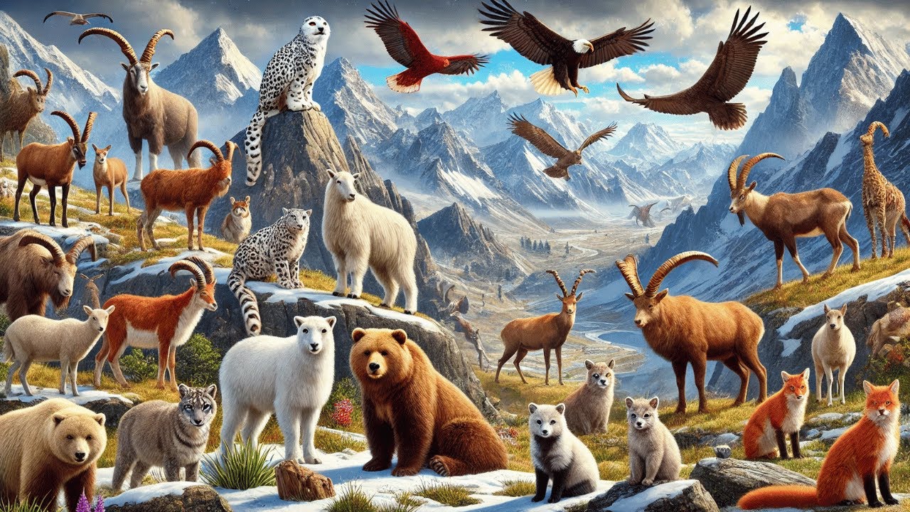 Top 50 Mountain Animal Names || List of Mountain Animals - YouTube