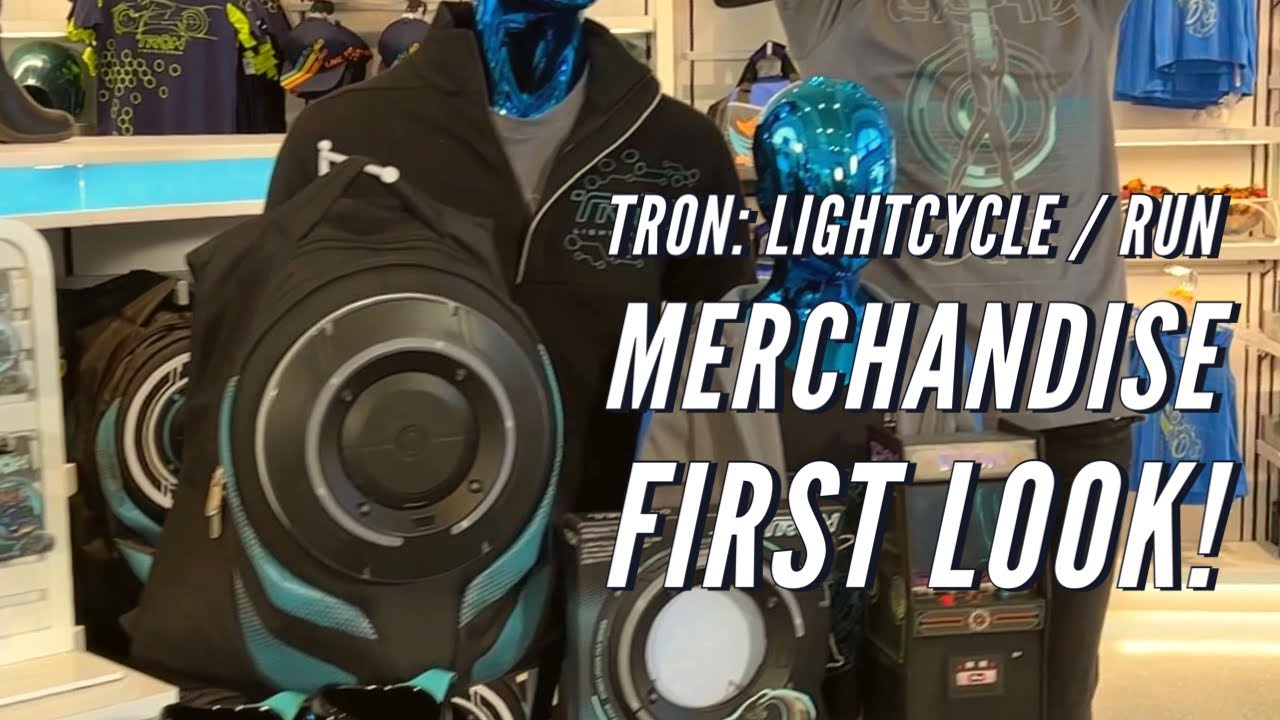 TRON Lightcycle Run Merchandise FIRST LOOK - Disney World - YouTube