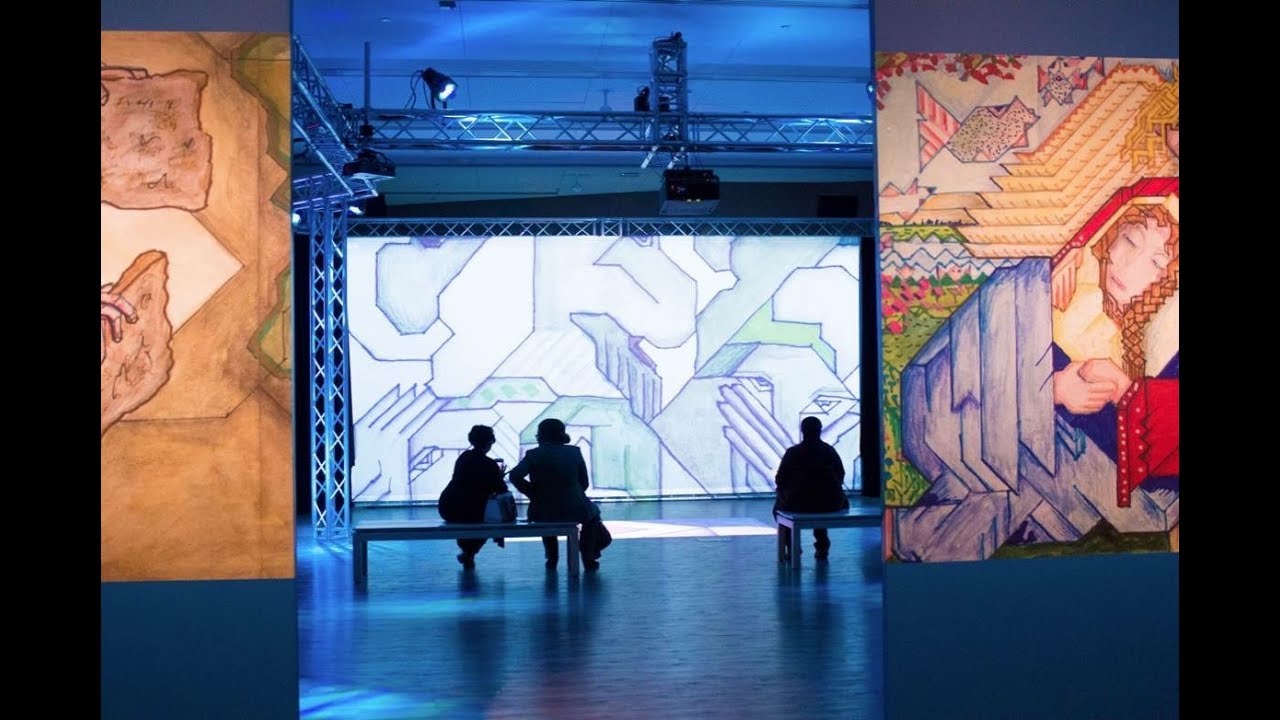 Die Wiedmann Bible Immersive-Art Raum im Museum of the Bible - YouTube