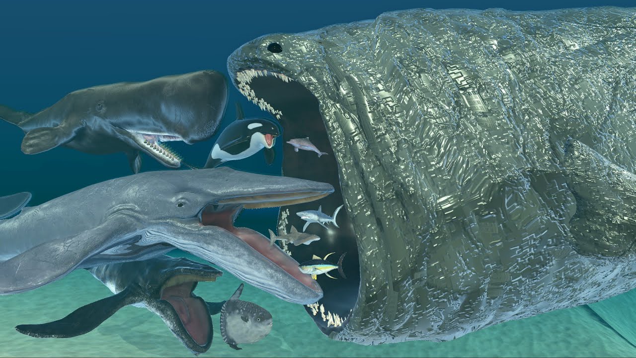 Fish Eats Fish End with Bloop AND Size Comparison | 3D Animation ...