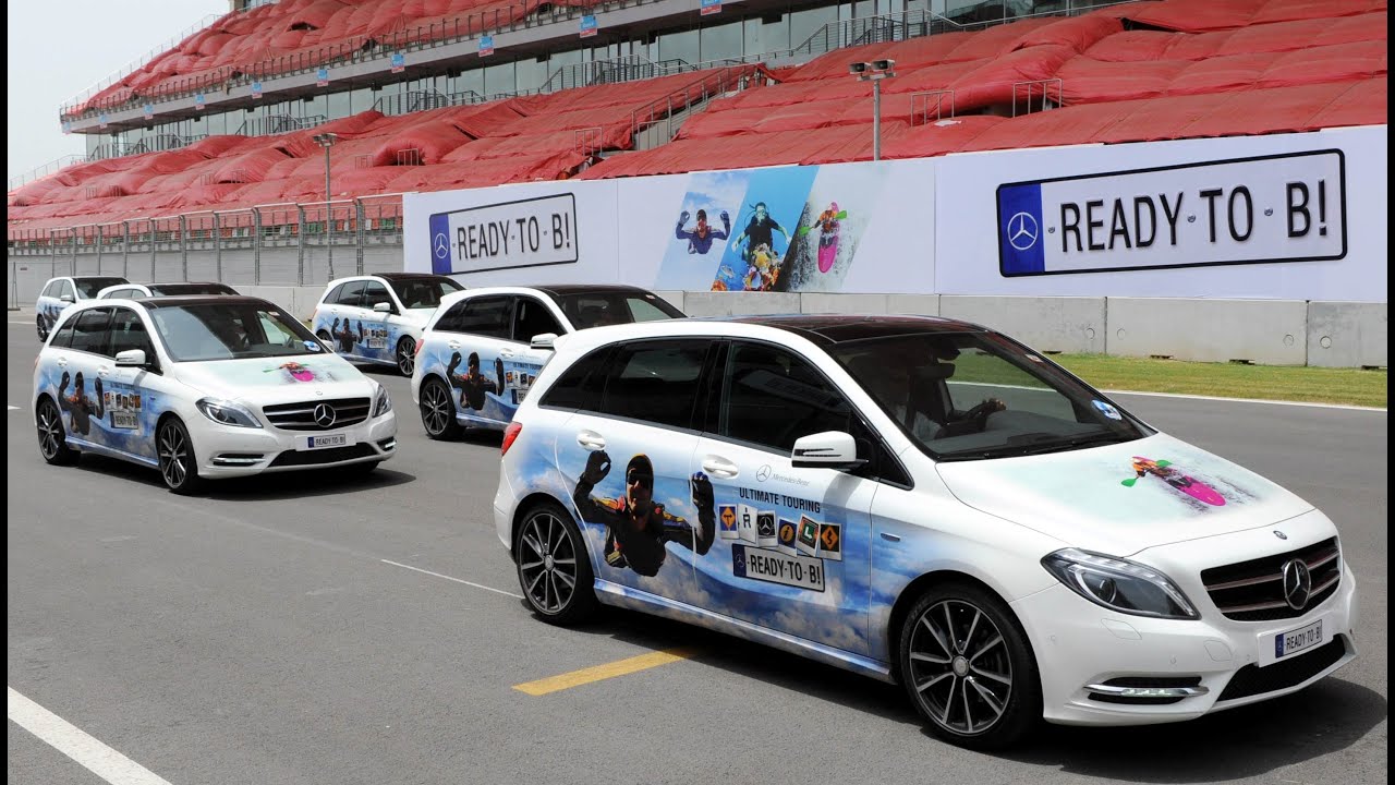 Mercedes B Class Track Test Drive Review At BIC Formula 1 Track - YouTube