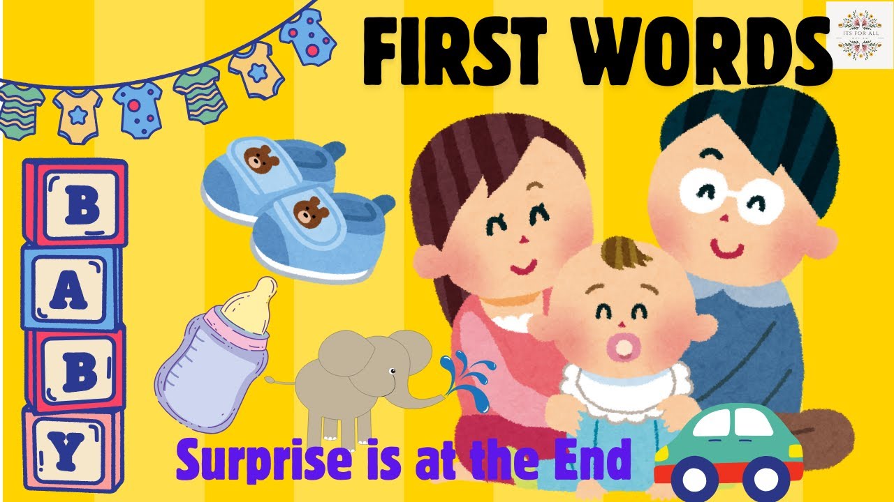 Baby Learning First Words| Learn to Talk & Speak for Toddlers| Nursery ...