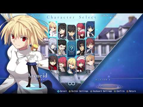 MELTY BLOOD Type Lumina - Character Select screen song - select screen ...