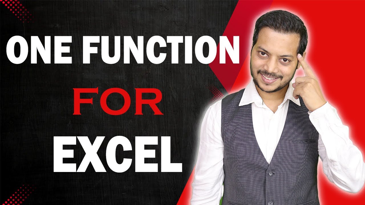 One Function can enhance your excel skills | Unseen function in excel - YouTube
