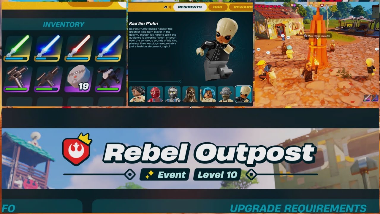 LEGO Fortnite Star Wars Guide - Level 10 Rebel Outpost And NEW Items ...