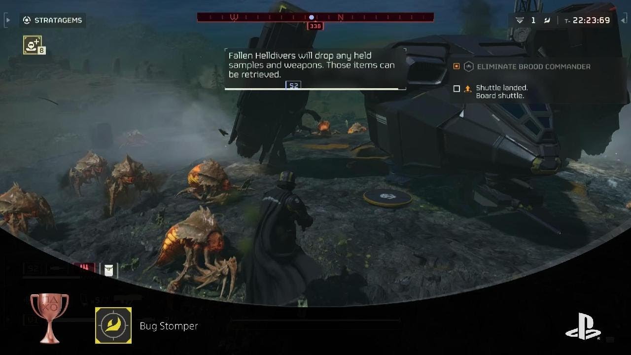 HELLDIVERS 2 - Bug Stomper Trophy PS5 - YouTube