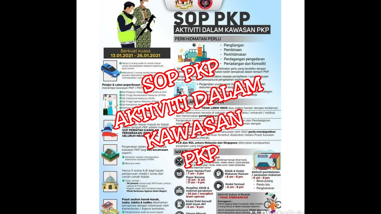 SOP PKP Aktiviti Dalam Kawasan PKP... Bsama Ayoh Lie - YouTube