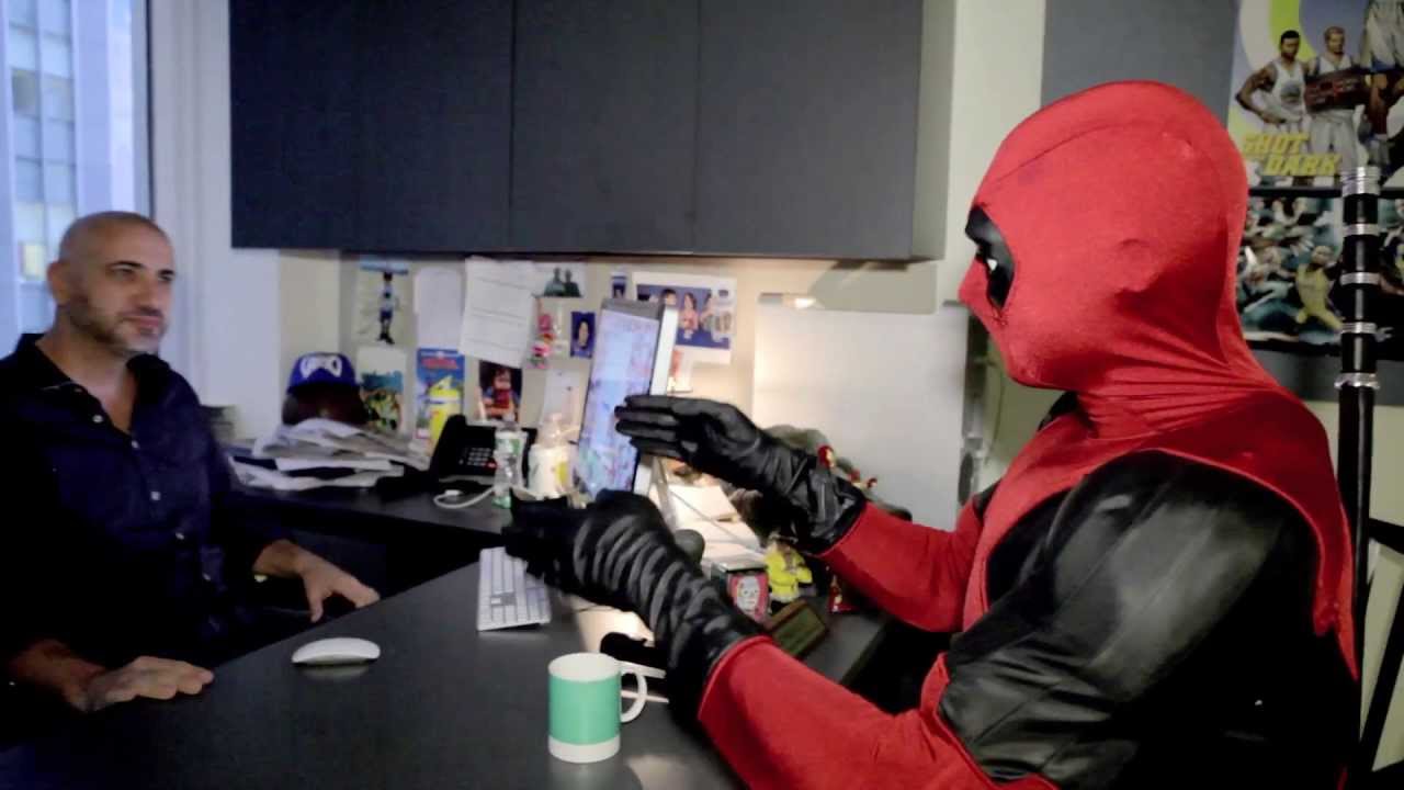 Deadpool visits Marvel HQ - Axel | HD - YouTube