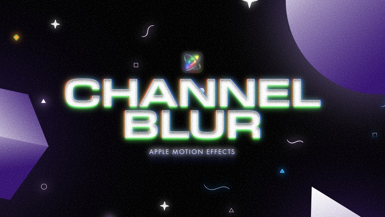 Channel Blur Effect in Apple Motion (애플 모션 이펙트) - YouTube