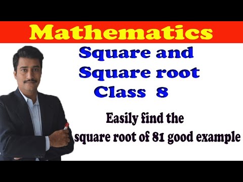 Easily find the square root of 81 good example square and square root ...