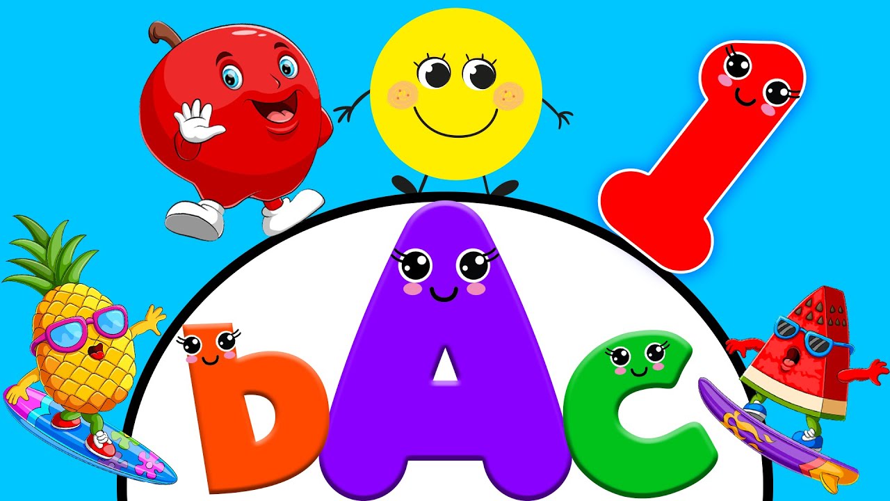Learn ABC, 123, Colors, Shapes and more | #abcdsong #123 - YouTube