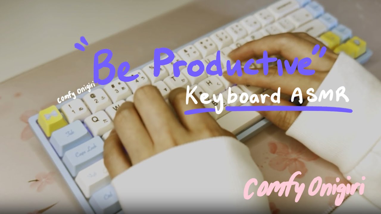 Be productive with me 📜 | 10 minutes | Clacky keyboard sounds | Comfy ...