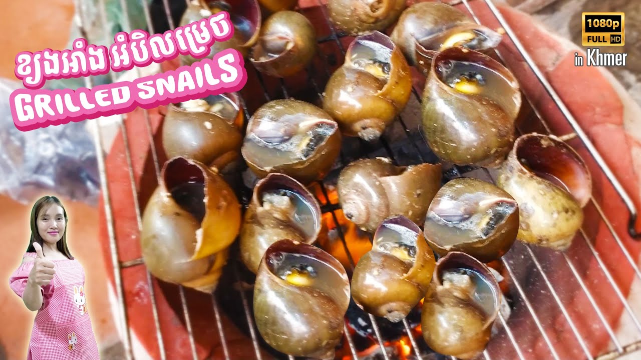 How to Grilled or Roast Snails with Pepper sauce Yummy Food ...