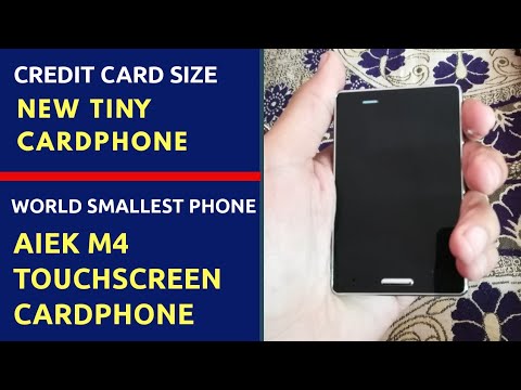 WORLD'S SMALLEST TOUCH SCREEN PHONE UNBOXING | CREDIT CARD SIZE | Cool ...