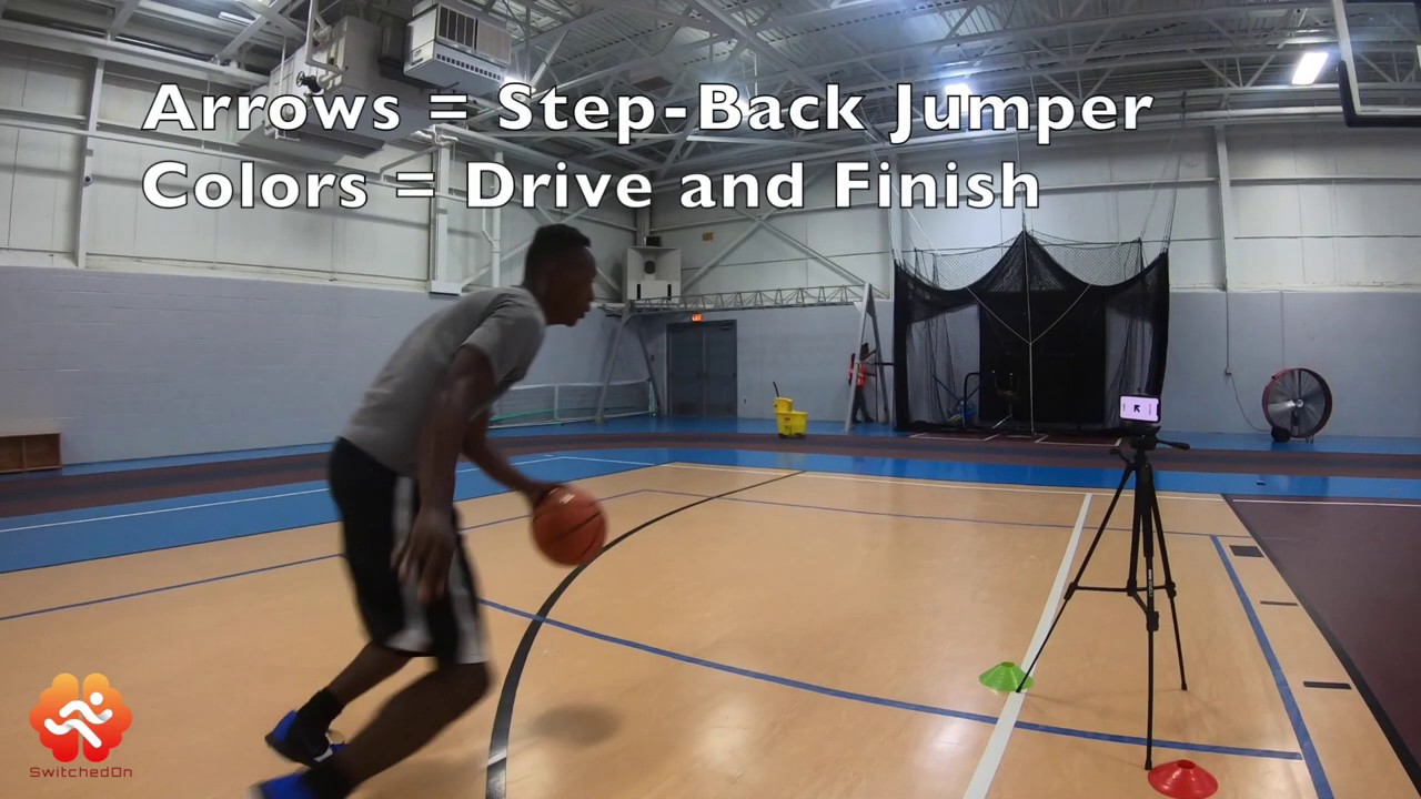Basketball Decision Making Drill - Step back Jumper and Drive - YouTube