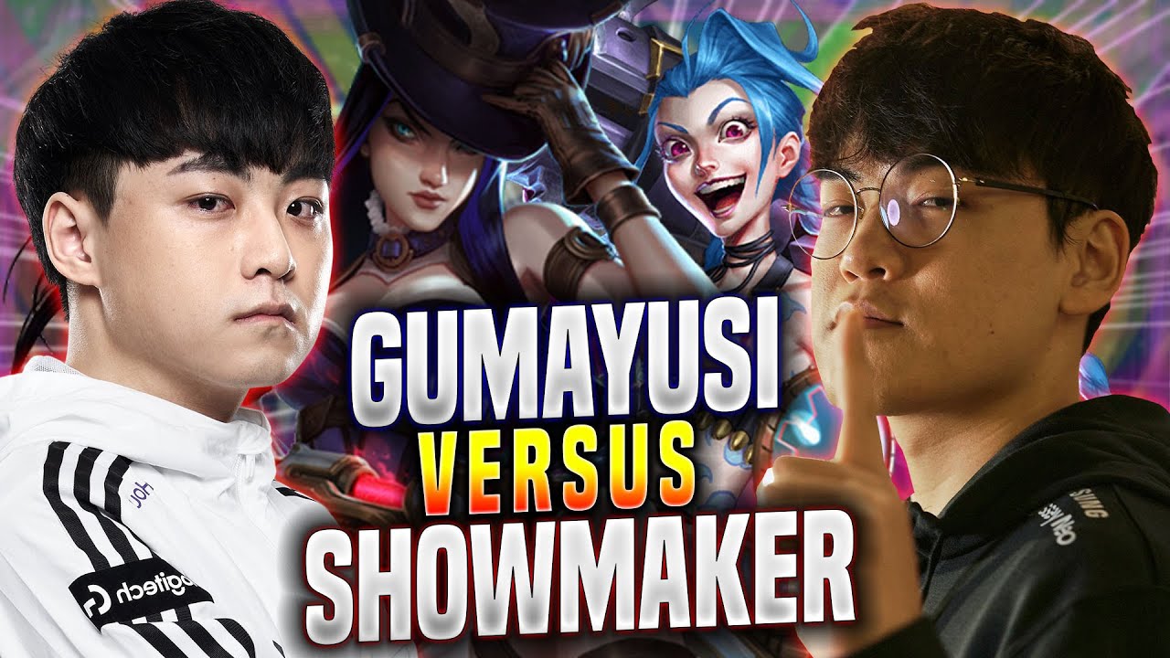 T1 GUMAYUSI vs DK SHOWMAKER! - T1 Gumayusi Plays Jinx ADC vs DK ShowMaker Caitlyn! | Preseason ...