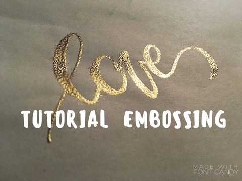 Tutorial calligrafia: embossing e scritte in rilievo - YouTube