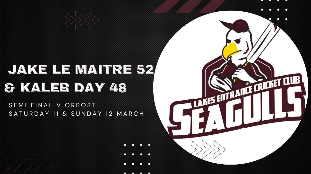 Jake Le Maitre & Kaleb Day BCA A Grade SF v Orbost 2022/23 - YouTube