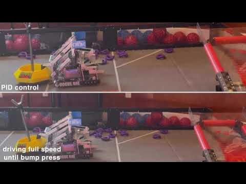 VEX Tipping point - PID controlled vs. full speed until button press ...
