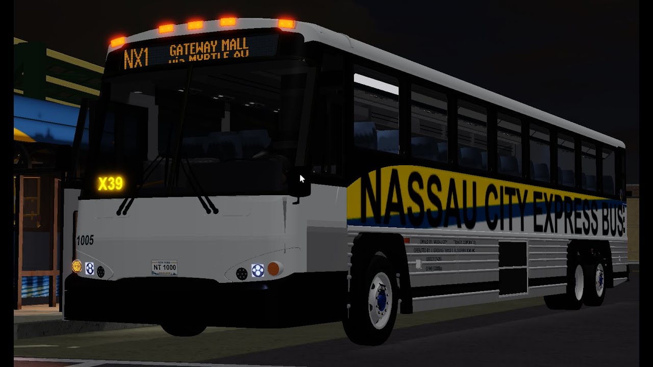 ROBLOX Buses: Nassau City Bus 1005 @ NX1- Gateway Mall (Admin Bus ...