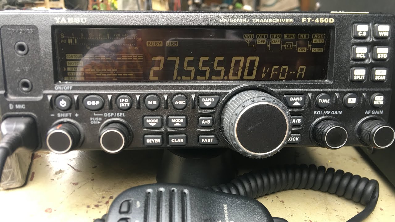YAESU FT-450D test by 153E251 - YouTube