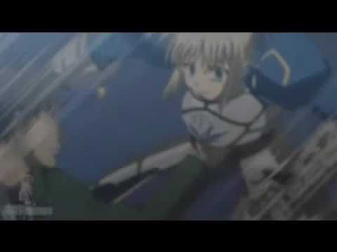 Fate/ Stay Night Ryona - Saber Belly Punch & Rin Boobs Punch