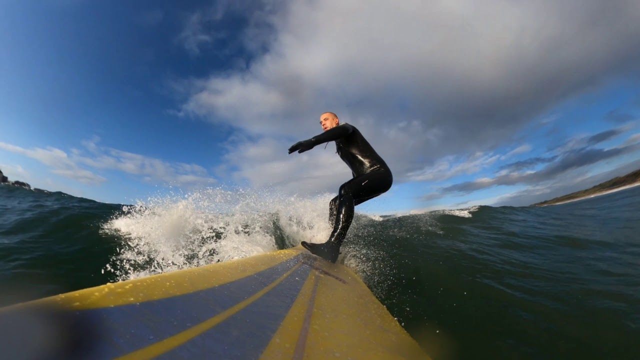 Surfing Portrush East Strand filmed on Gopro Max 360 5k - YouTube