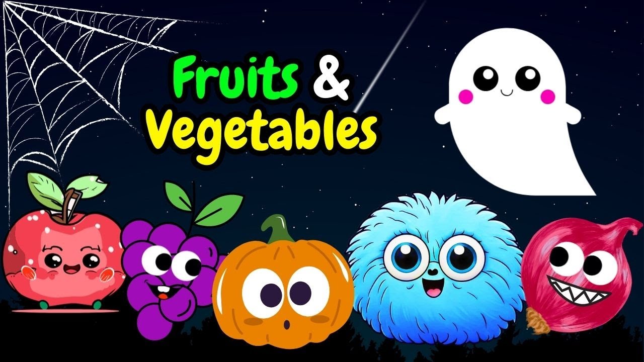 Fruits and Vegetables Names | FRUITS VEGETABLE NAME for Toddlers ...