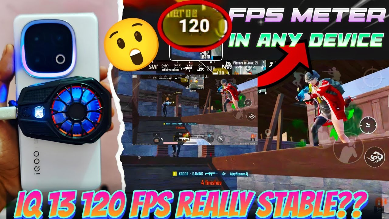 how to enable fps meter in any android device 🔥 iQOO 13 bgmi test with ...