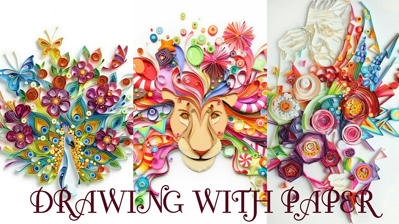 THIS ARTIST DRAWS WITH PAPER 🎨📃 - YouTube